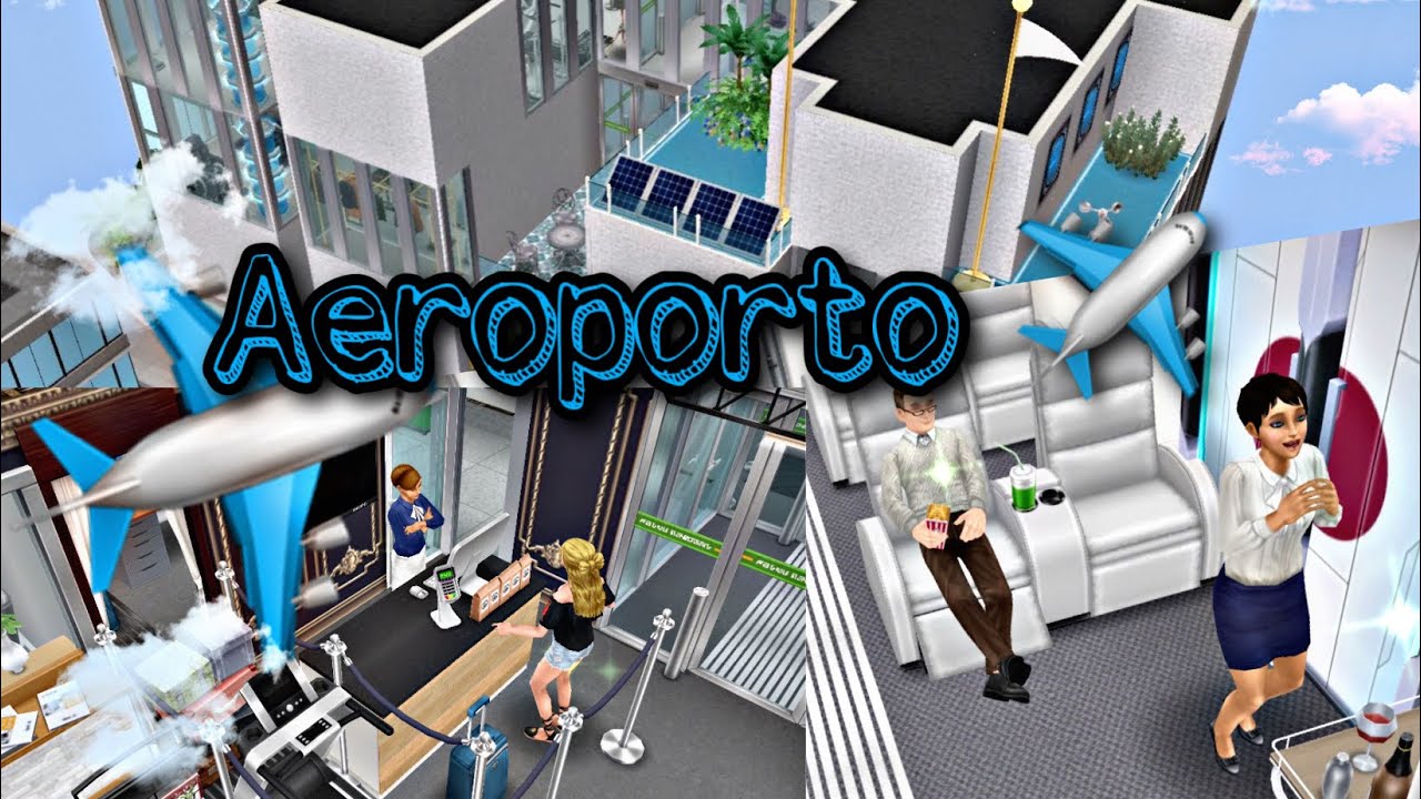 Meu aeroporto ️ ️ ️ #The sims freeplay construção do meu aeroporto ...