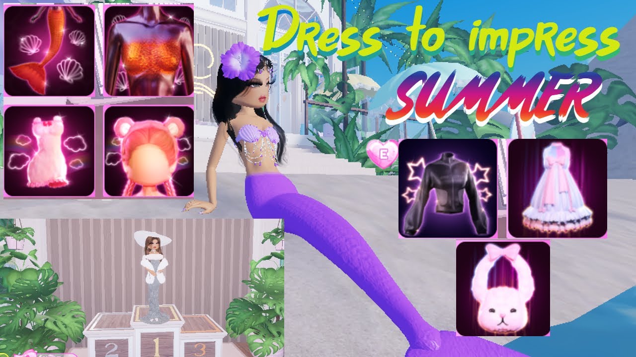 VIP GRATIS Y NUEVOS CODIGOS EN DRESS TO IMPRESS SUMMER! CABELLOS, CARAS Y PLAYA CON SIRENAS 🧜‍♀️ ...