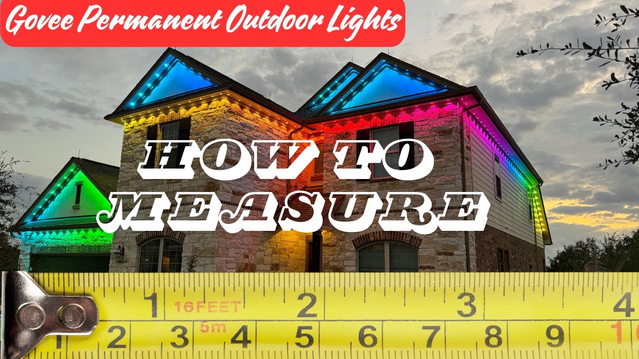 How to measure for Govee Permanent Outdoor lights. - YouTube