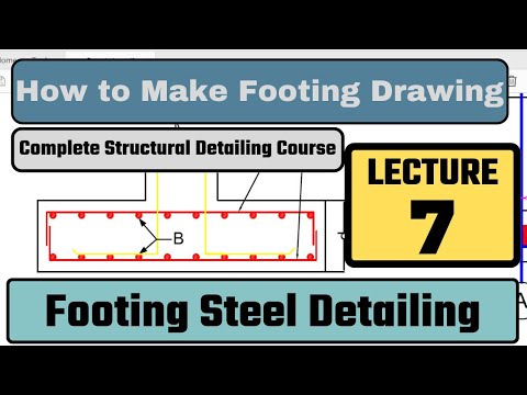 Foundation Drawing Detailing for House Construction (Footing Size ...