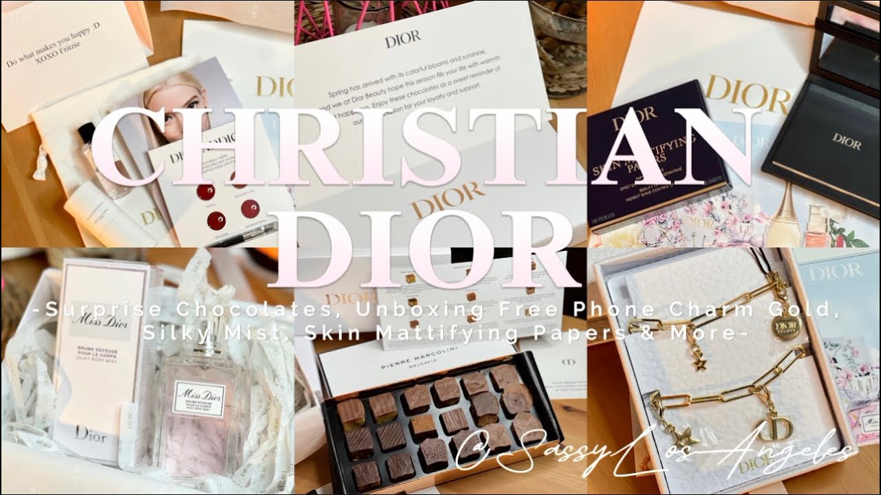 DIOR | Surprise Chocolates, Unboxing Free Phone Charm,Silky Mist,Skin ...