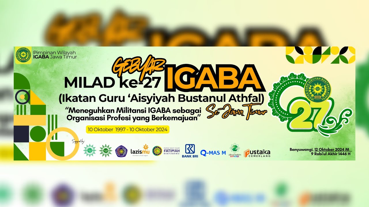 LIVE GEBYAR MILAD IGABA KE-27 SE-JAWA TIMUR | BANYUWANGI - YouTube