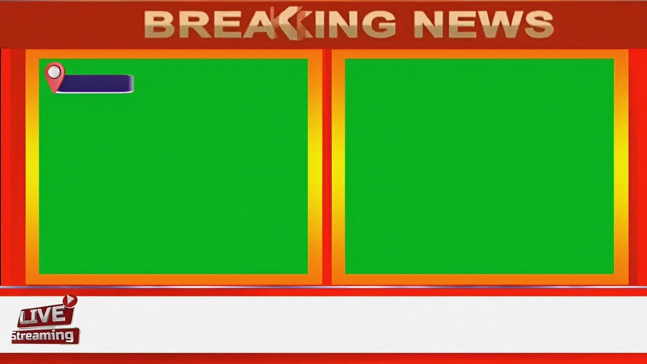 Double Windows Free Green screen news Frame No copyright - YouTube