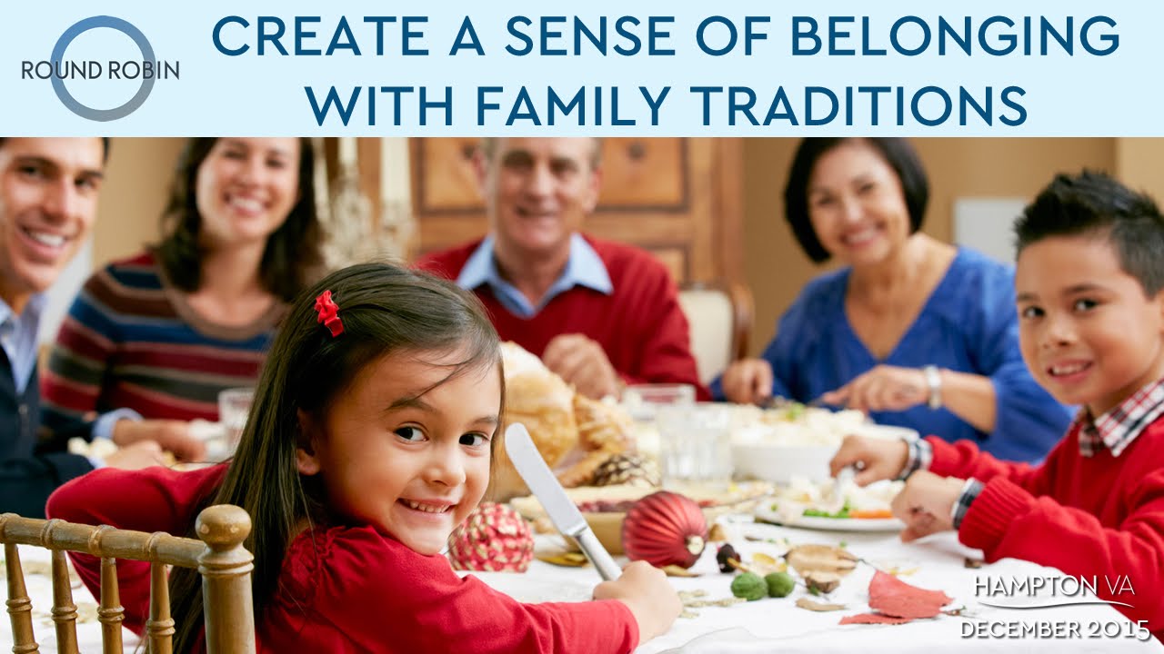 Create a sense of belonging with family traditions - YouTube