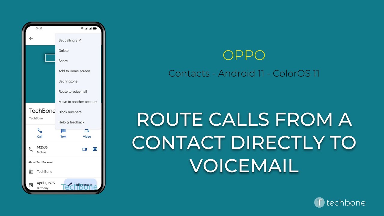 How to Route Calls from a Contact directly to Voicemail - Oppo [Android ...