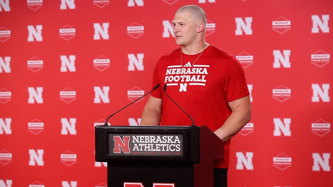 Nebraska's Ty Robinson press conference after win over Wisconsin - YouTube