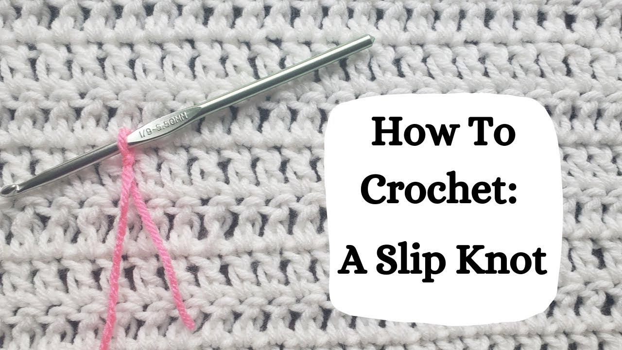 How To Crochet: A Slip Knot | Tutorial, DIY, Beginner Crochet, Easy ...
