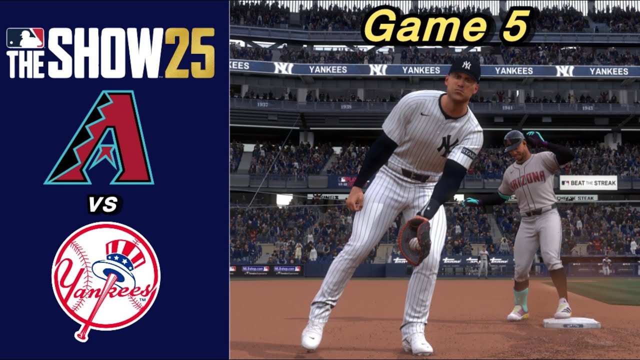Diamondbacks vs. Yankees Game 5 | MLB The Show 25 - Franchise Mode ...