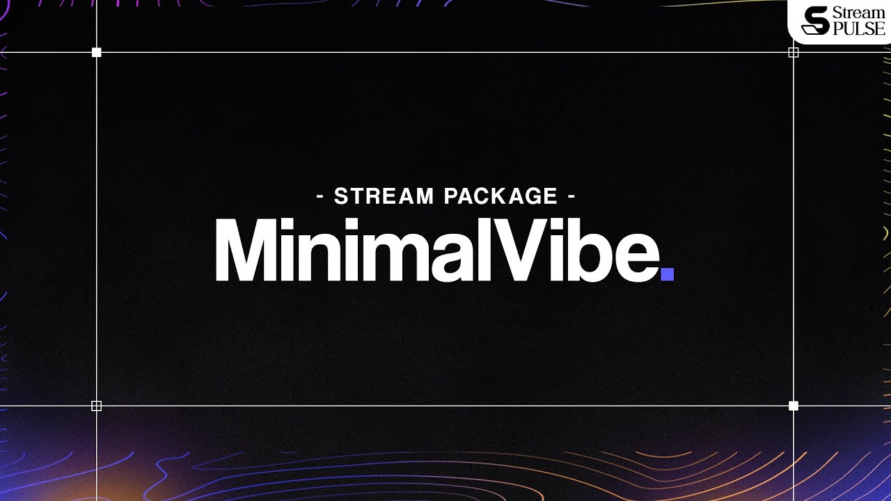 Minimal Vibe Stream Package | Animated Overlay | Stream Overlay ...