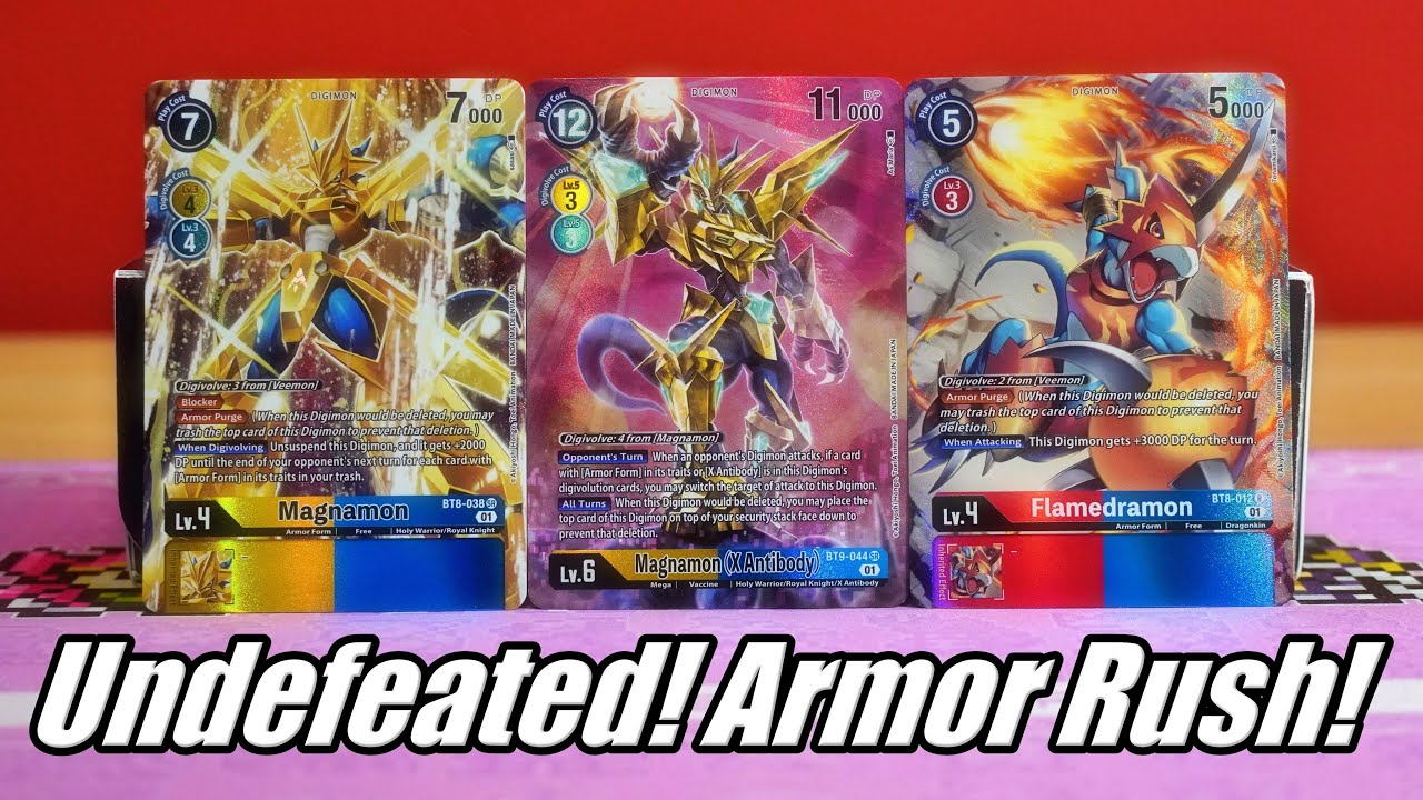 ARMOR RUSH! 1st Place Deck Profile! | Digimon TCG BT11 - YouTube