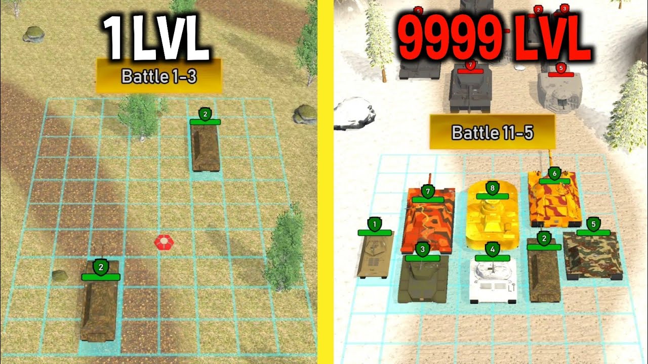 MAX LEVEL in Battle Tank Combine Game - YouTube