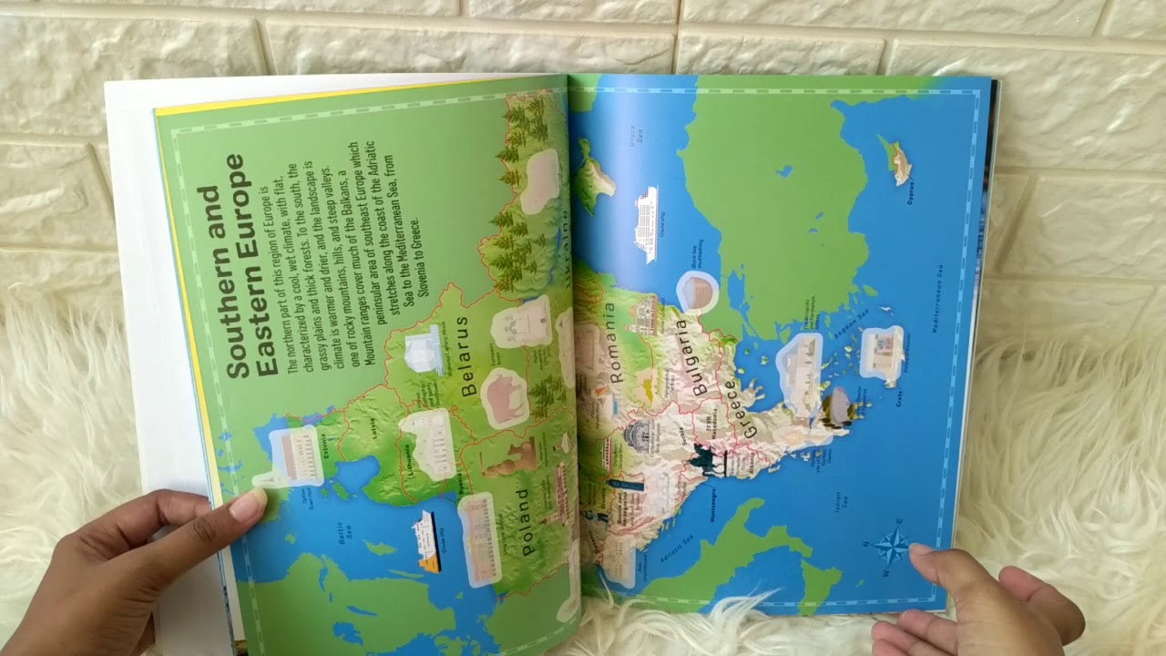 ATLAS OF THE WORLD Sticker Book (Over 150 Stickers) - YouTube