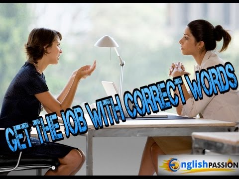 Useful vocabulary in a job interview - YouTube