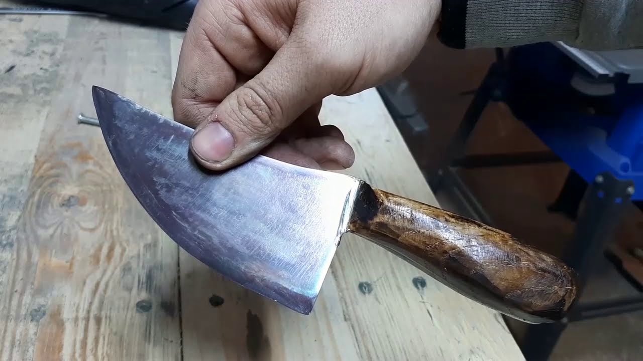 Knife Making - Chef Knife homemade very sharp - YouTube