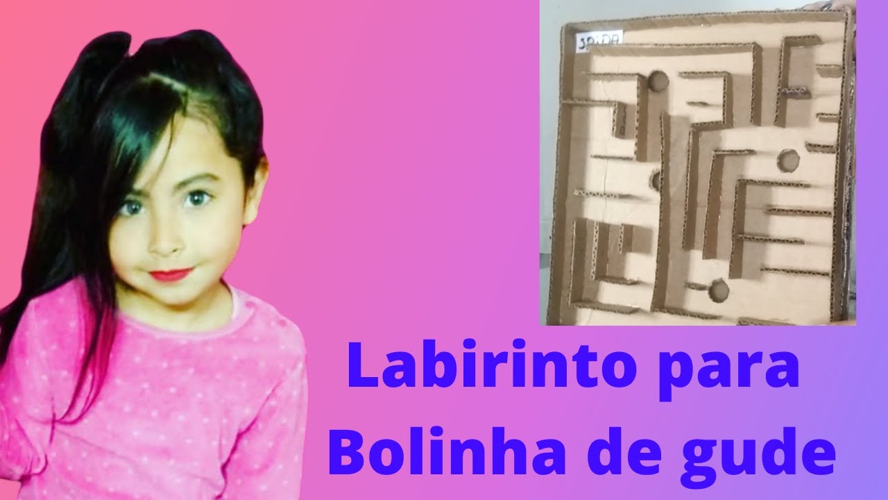 Diy como fazer labirinto para bolinha de gude, para brincar com as ...