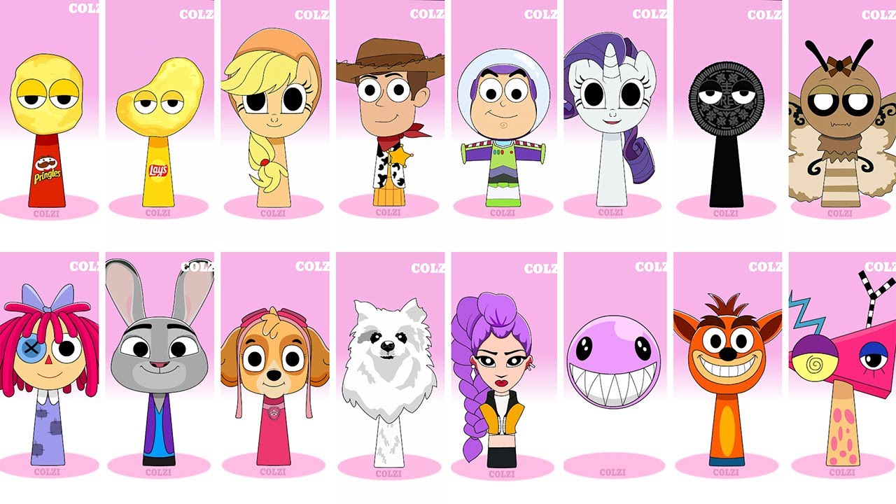 Incredibox Sprunki OC Phase 1 to Phase 3 Pringles, Lay's, Applejack ...