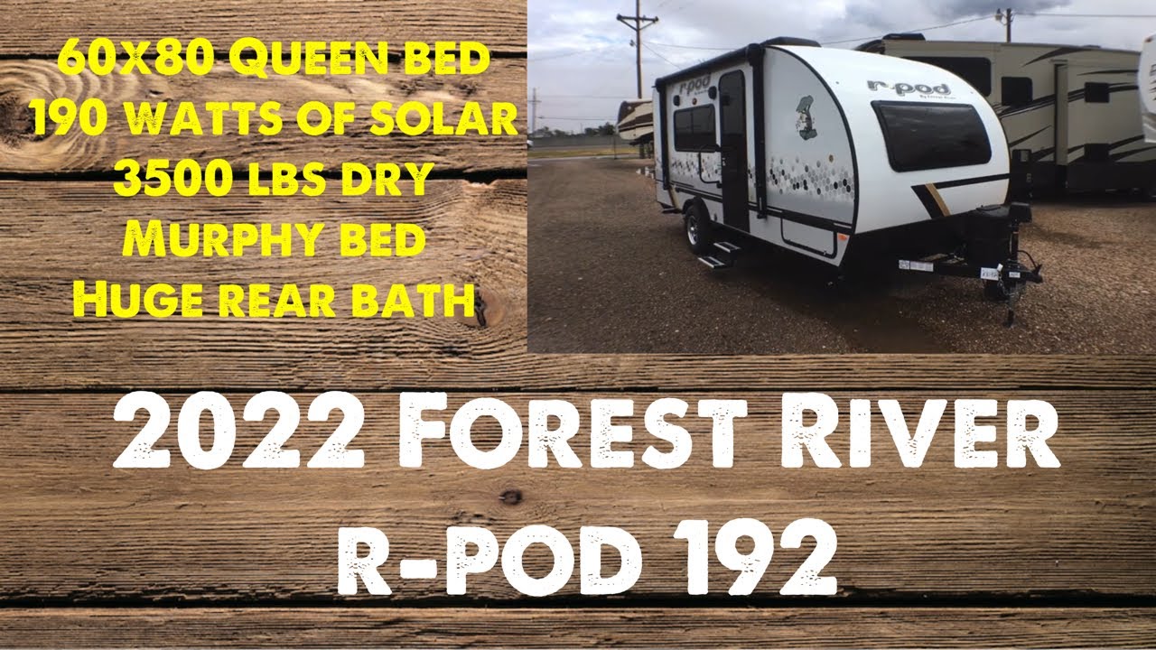 2022 Forest River r-pod 192 Rear Bathroom Travel Trailer - YouTube