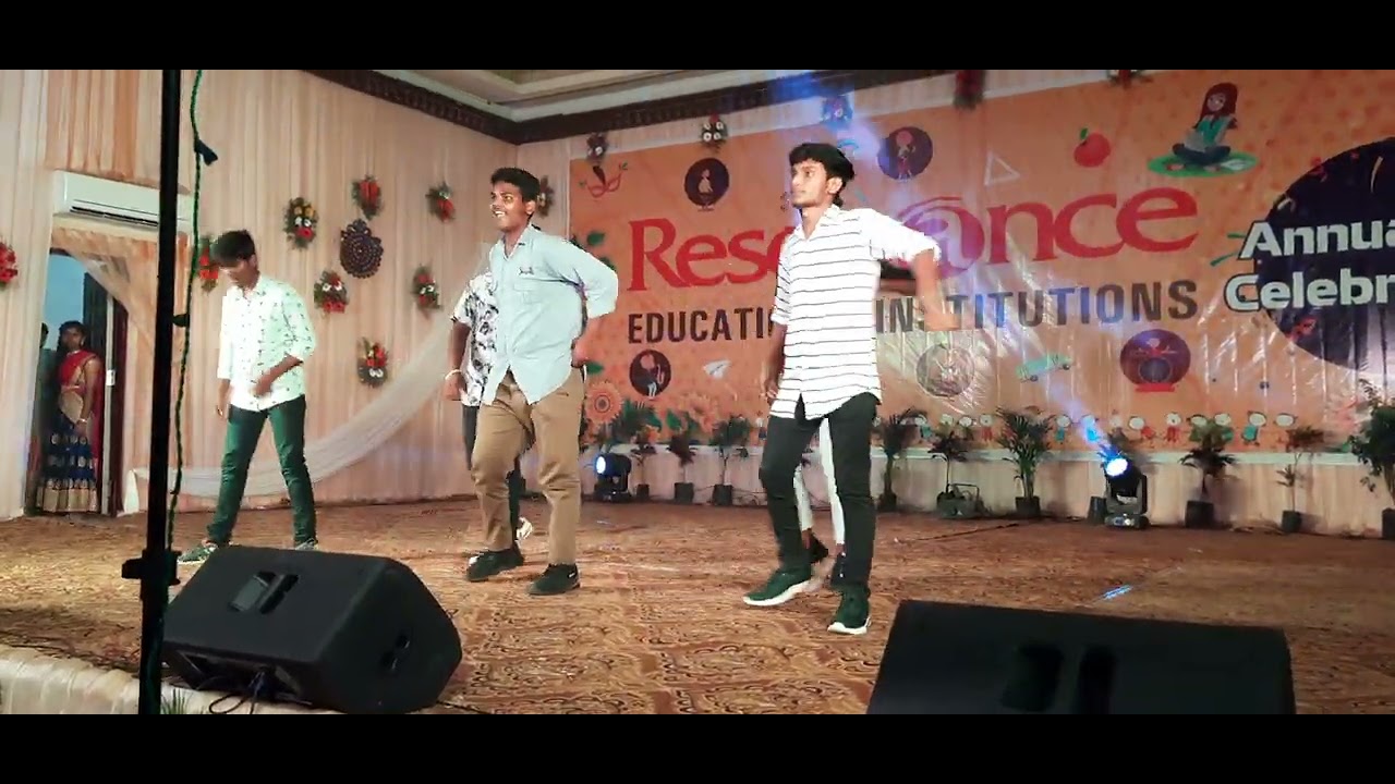 dance performance by 1st years in #Resonance College khammam - YouTube