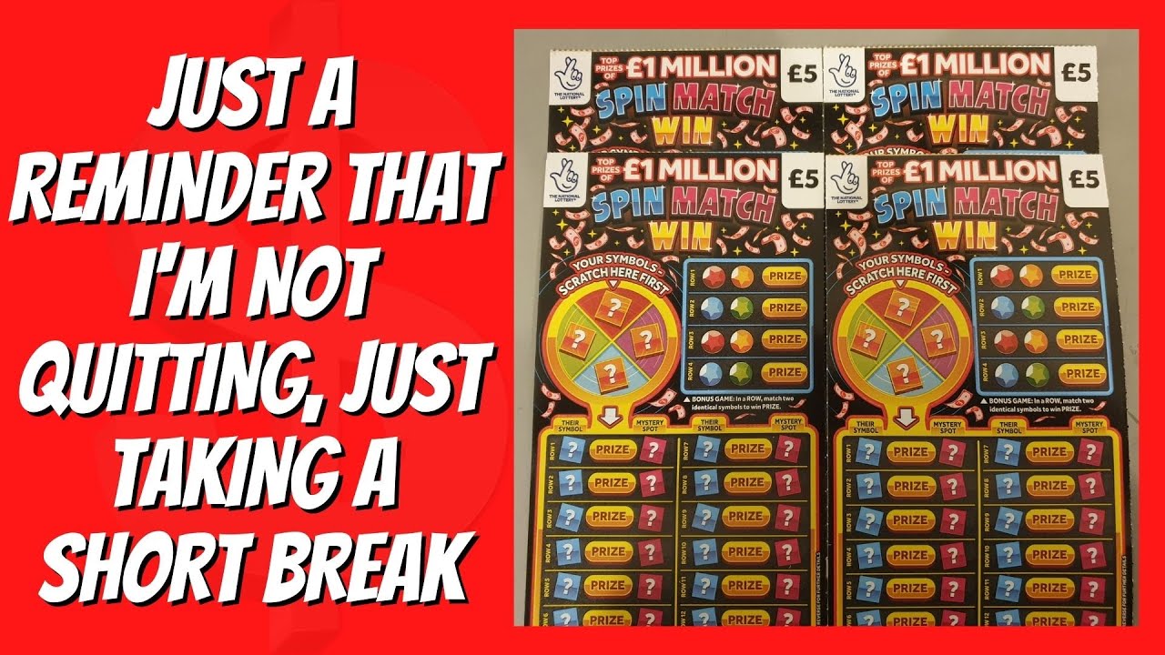 4 £5 Lottery Scratch Cards. £20 of the new Spin, Match, Win scratch ...