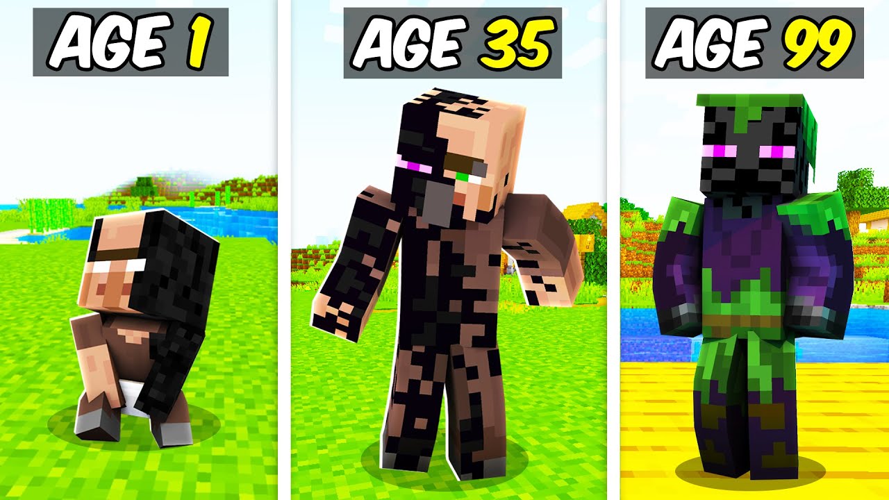 Surviving 99 Years As Evil Villager In Minecraft! - YouTube