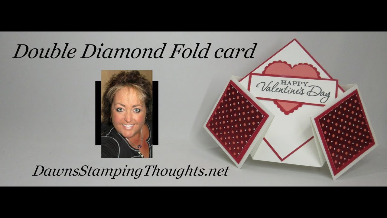 Double Diamond Fold Card - YouTube
