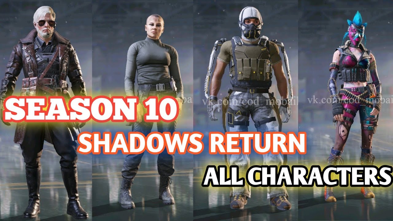 CODM SEASON 10 ALL CHARACTERS | CALL OF DUTY MOBILE ALL CHARACTERS ...