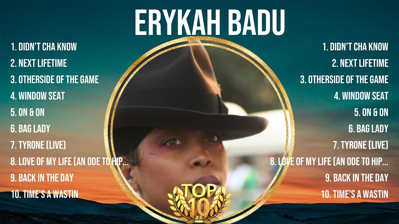 Erykah Badu Top Hits Popular Songs - Top 10 Song Collection - YouTube
