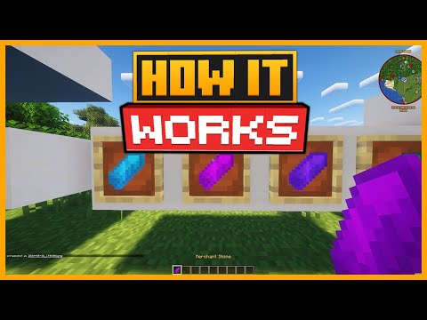 🟨 HOW the MERCHANT STONE WORKS in the CORAIL TOMBSTONE MOD in MINECRAFT ...