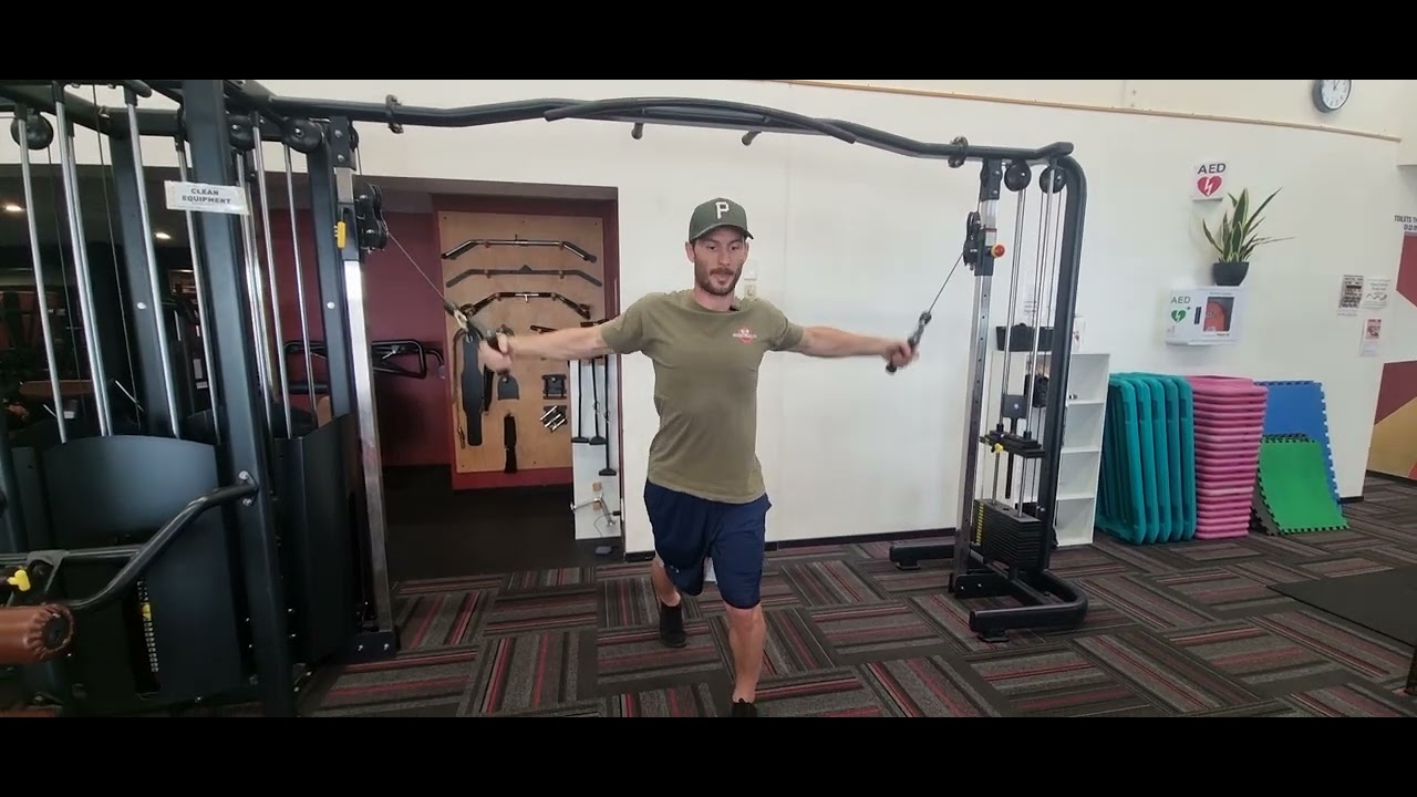 How to do a High to Low Chest Cable Fly - Reminder - YouTube