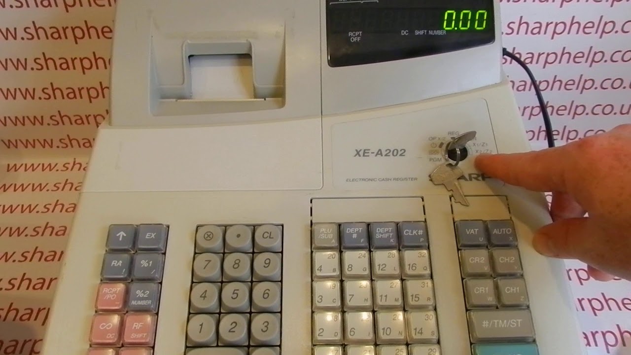 How To Use The X1 Report Mode Sharp XE-A201 / XEA201 / XE-A202 / XEA202 / XE-A301 / XEA301 ...