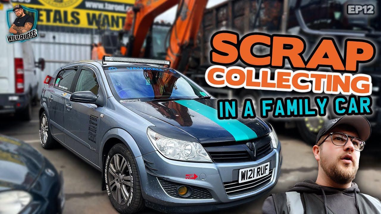 SCRAP COLLECTING IN A FAMILY CAR - EP12 #disastra - YouTube