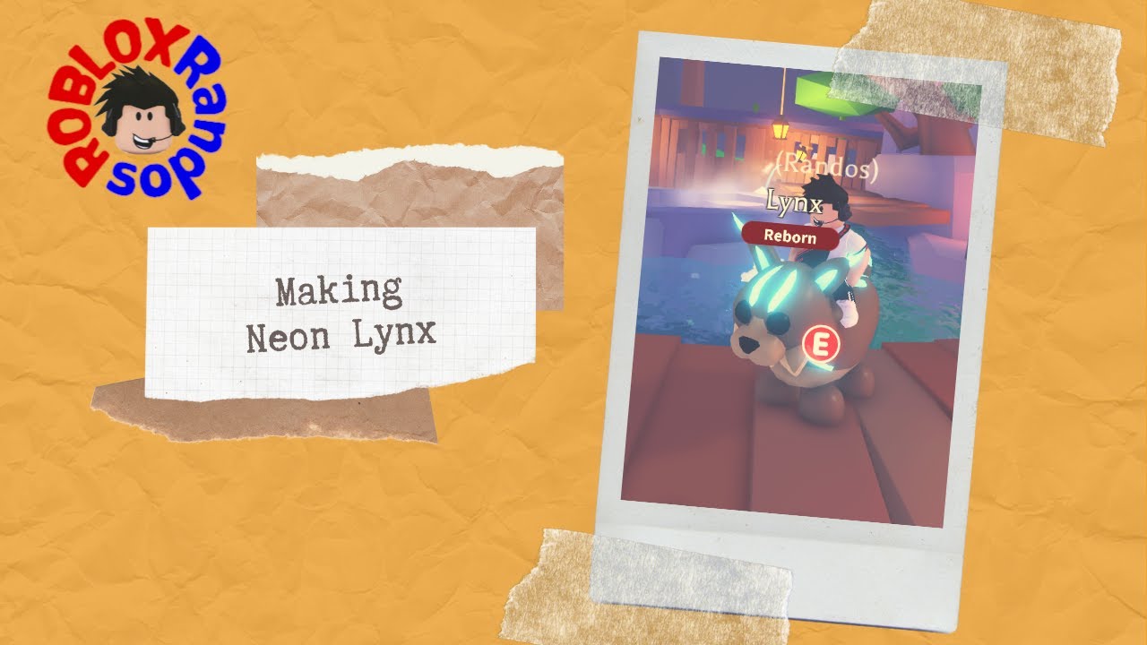 Making NEON LYNX in Adopt Me Roblox! - YouTube