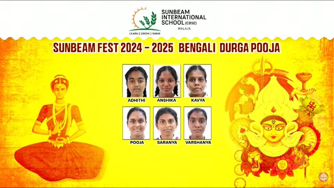 Sunbeam Fest 2025 - Walaja - IX - XI - Bengali Durga Pooja - YouTube