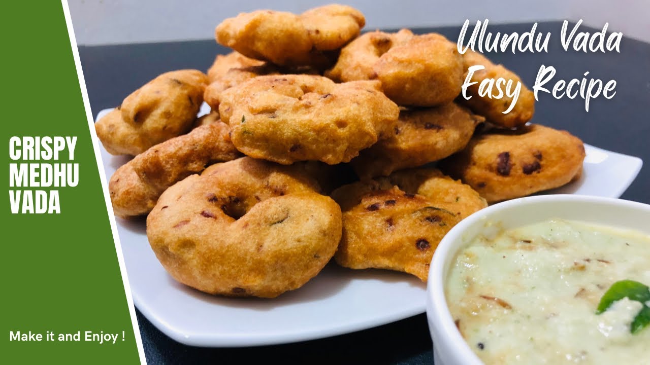 How to Make Medhu Vada | மெது வடை | උළුඳු වඩේ | Crispy Ulundu Vada ...