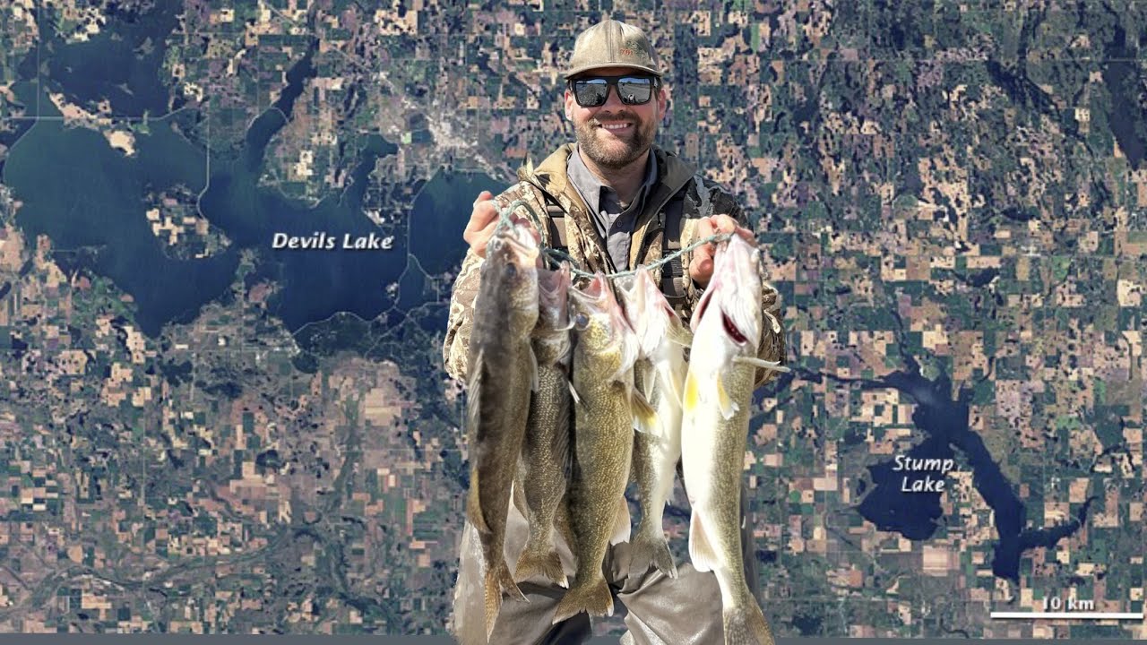 Devils Lake Spring Walleye Fishing! - YouTube