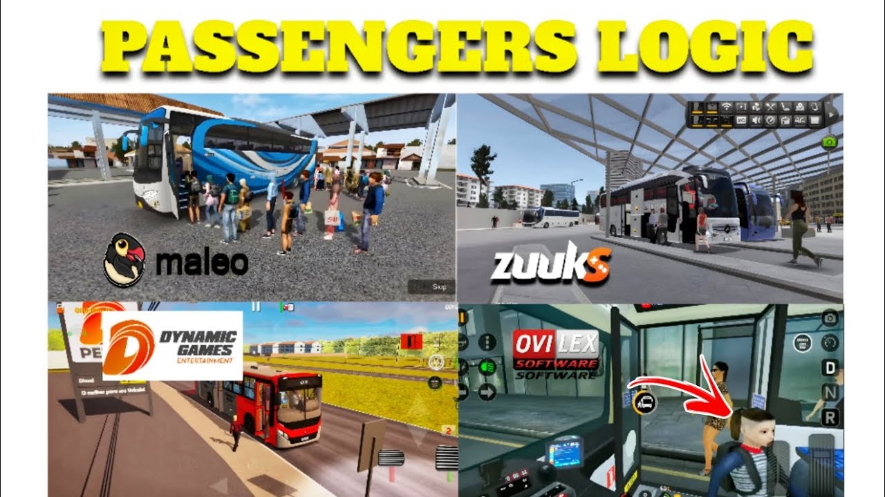 Passenger Logic Comparison In Popular Mobile Bus Games. Bussid Vs. BSU ...