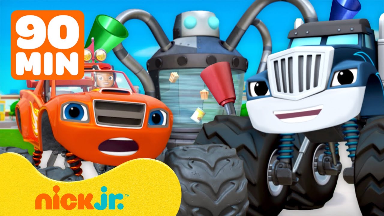 Crusher bouwt 90 MINUTEN lang robots om vals te spelen! 🤖 | Nick Jr ...