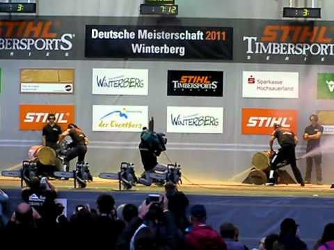 Stihl Timbersports 2011 Winterberg Hot Saw Dirk Braun - Robert Ebner ...