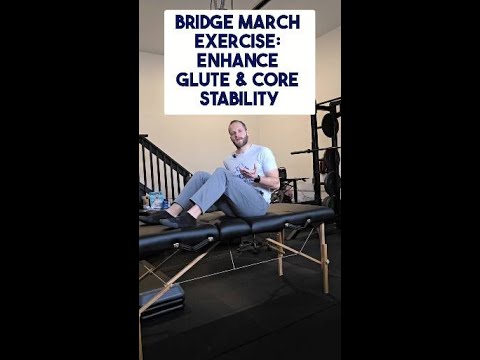 Bridge March Exercise Enhance Glute Core Stability #shorts - YouTube
