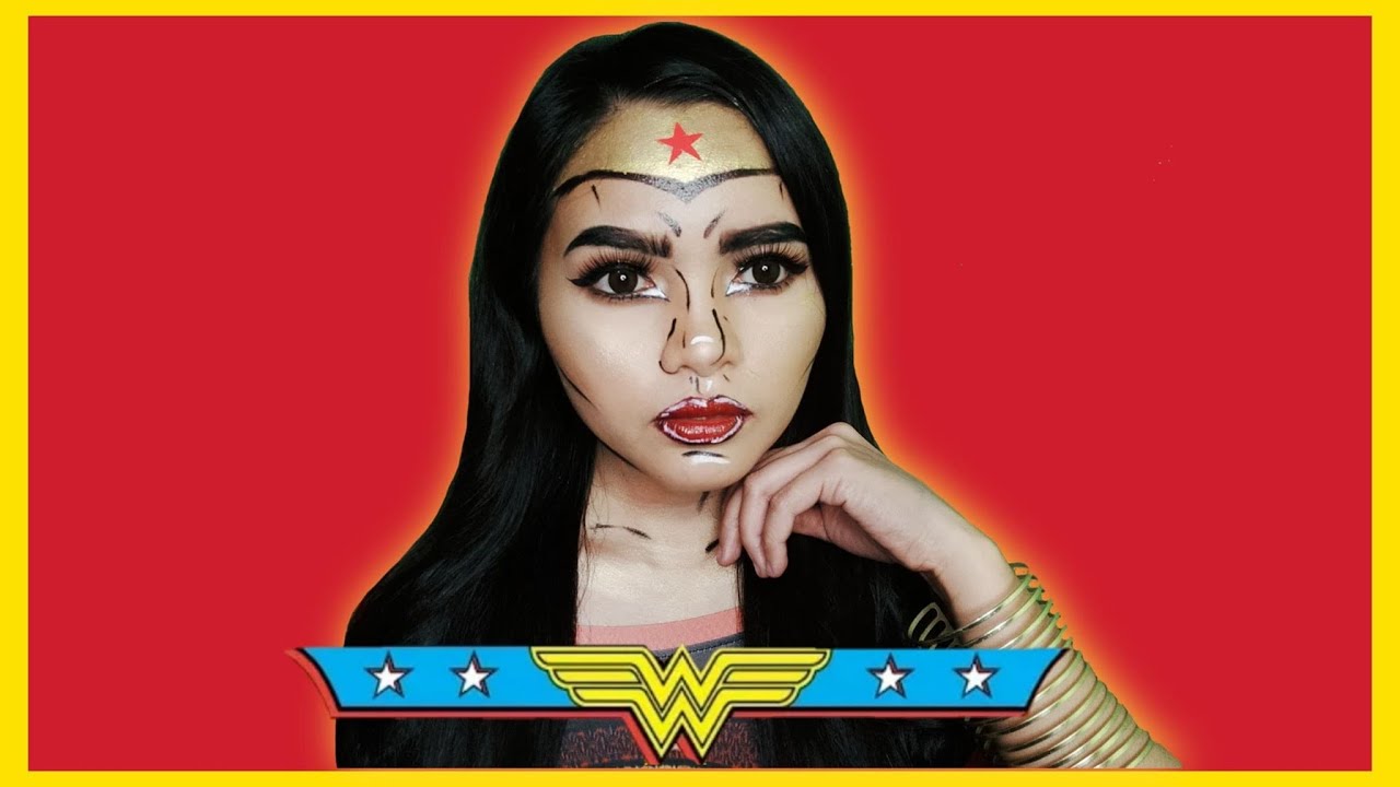 WONDER WOMAN Comic Inspired Makeup Tutorial | Recreating Nikkitutorials ...