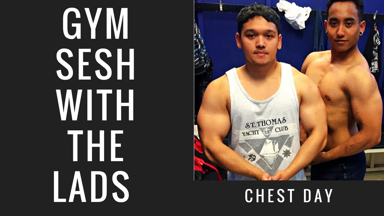 Gym Sesh with the lads | Chest - YouTube