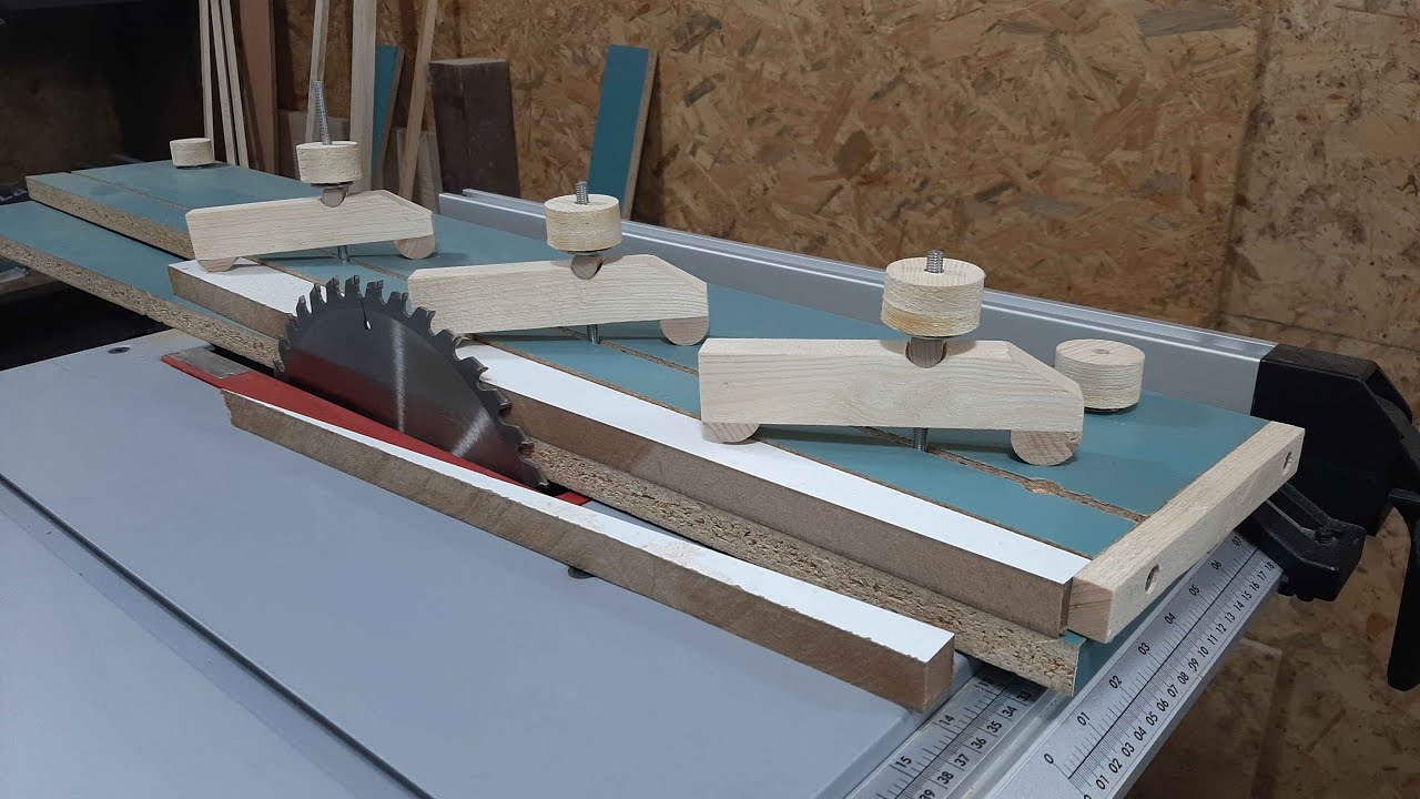 Simple And Perfect Taper Jig For Table Saw | Tapering Jig - YouTube
