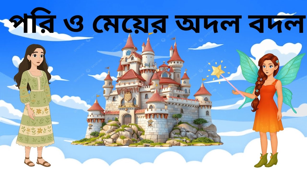 পরি ও মেয়ের অদল বদল | The fairy tales | Bangla cartoon | Thakumar juli ...