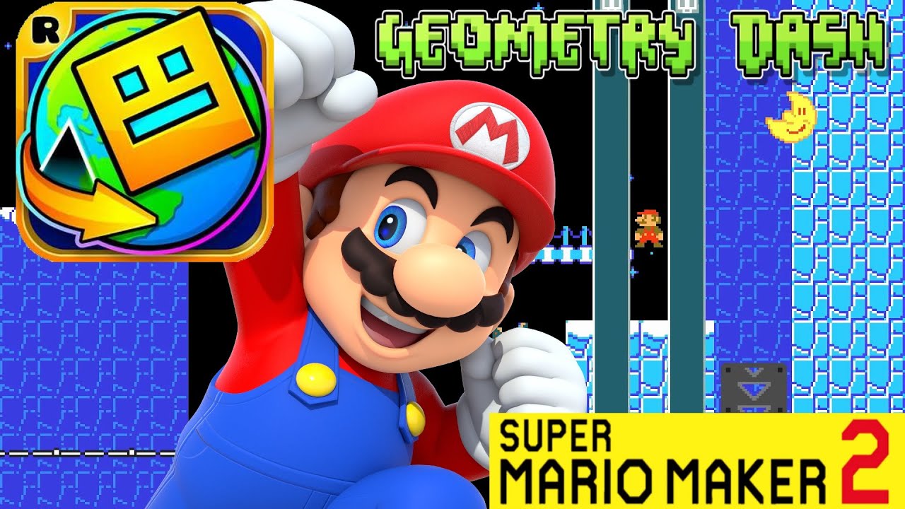 Super Mario Maker 2: Geometry Dash Showcase - YouTube