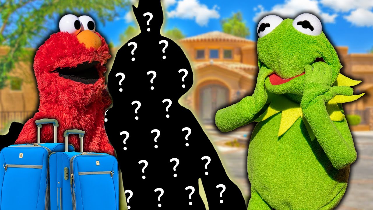 Elmo Surprises Kermit the Frog with his NEW Little Brother! - YouTube