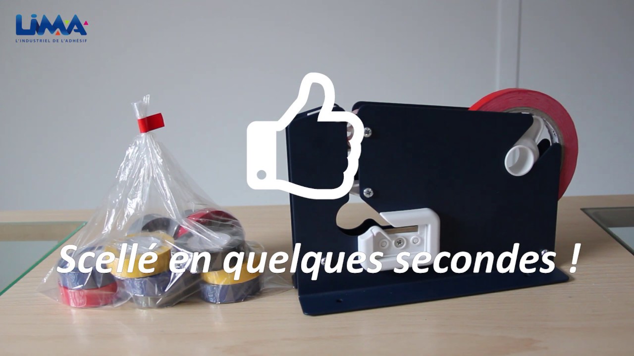 Scelleuse en métal à ruban adhésif pour fermer les sachets - YouTube