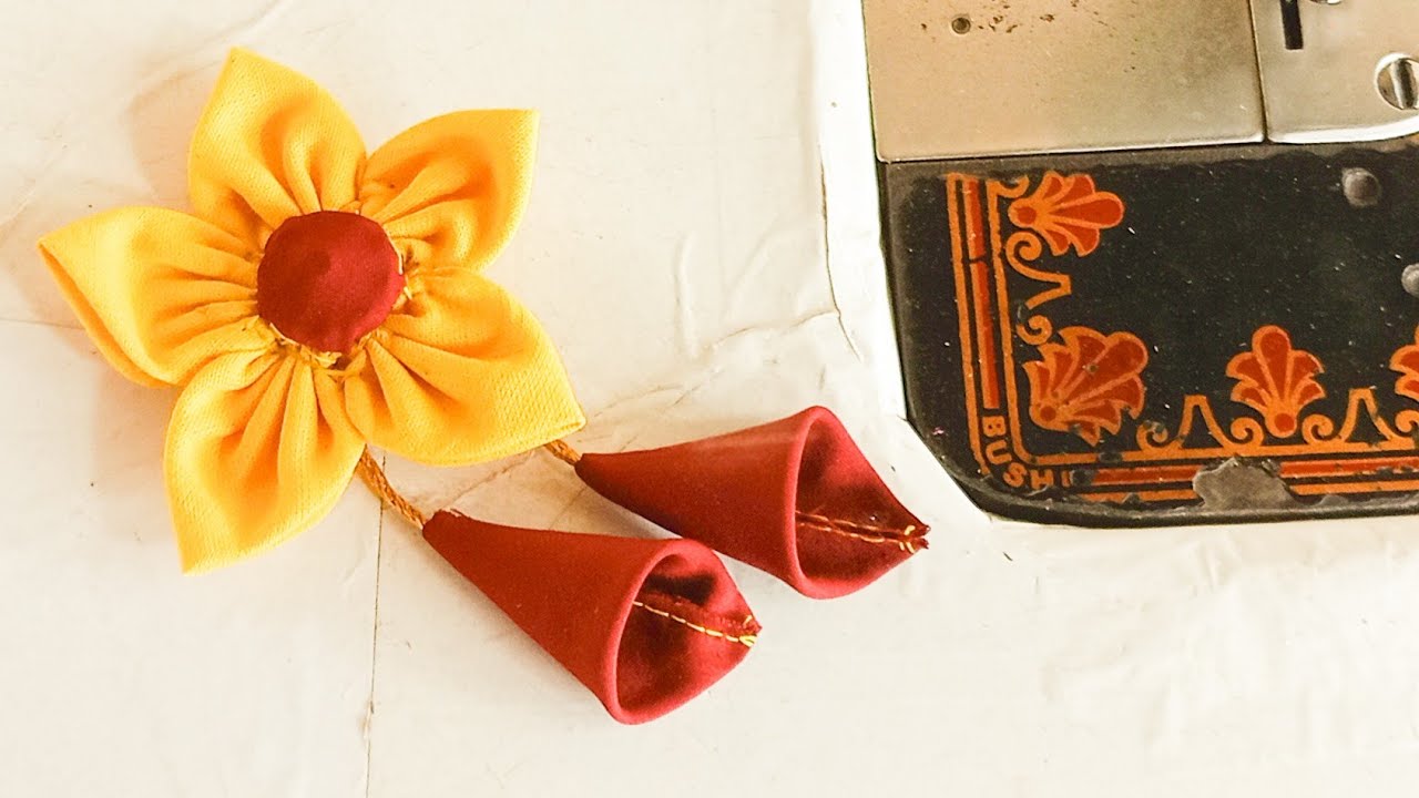 latkan kaise banate hain | kapda flower | kapda flower design | kapda ...