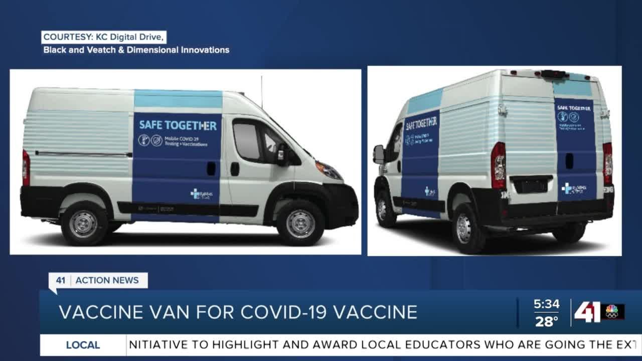 Vaccine van for COVID-19 vaccine - YouTube