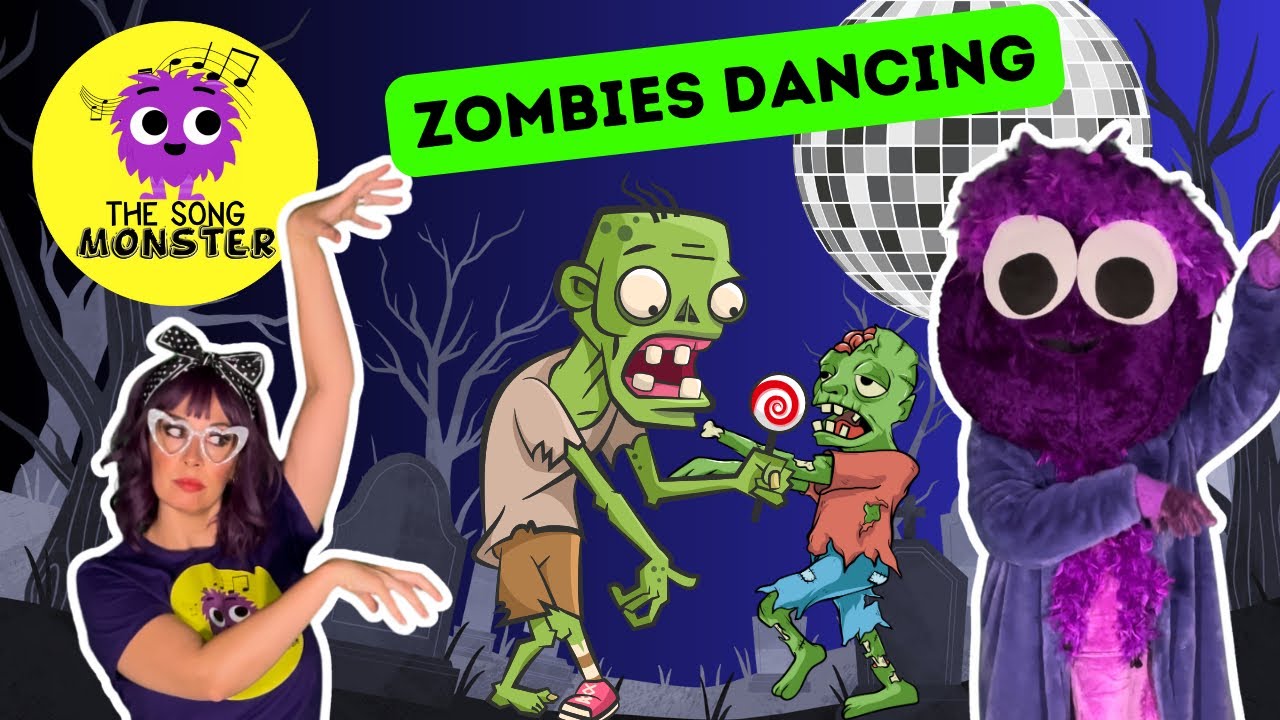 Zombie Halloween Dance - Fun Halloween Songs and Rhymes for Kids with ...