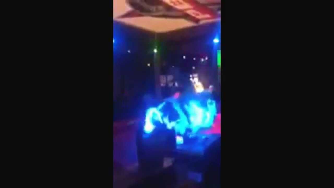 Me riding the mechanical bull that the PBR bar - YouTube